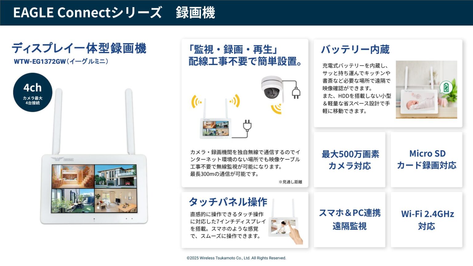 WTW-EG1372GW – 防犯カメラの塚本無線